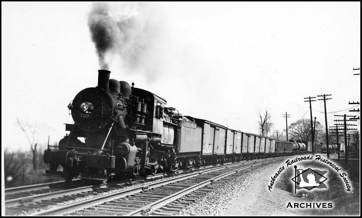 Lehigh Valley BLW 2-8-0 760 at Piscataway, NJ - ARHS Digital Archive