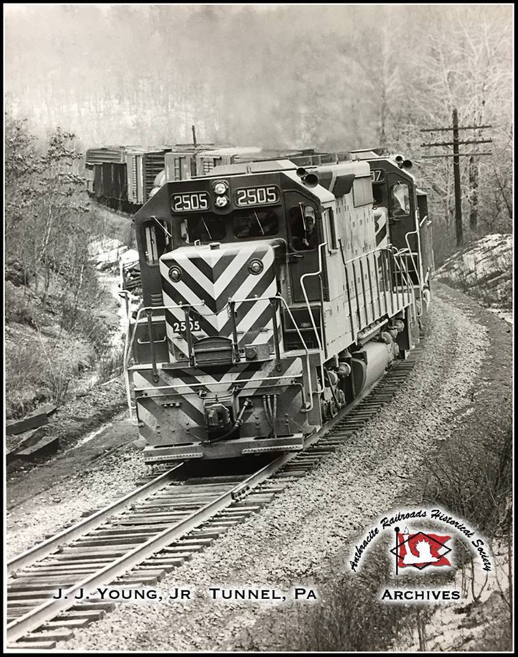 Central Railroad of New Jersey EMD SD35 2505 at Dennison, PA - ARHS Digital Archive