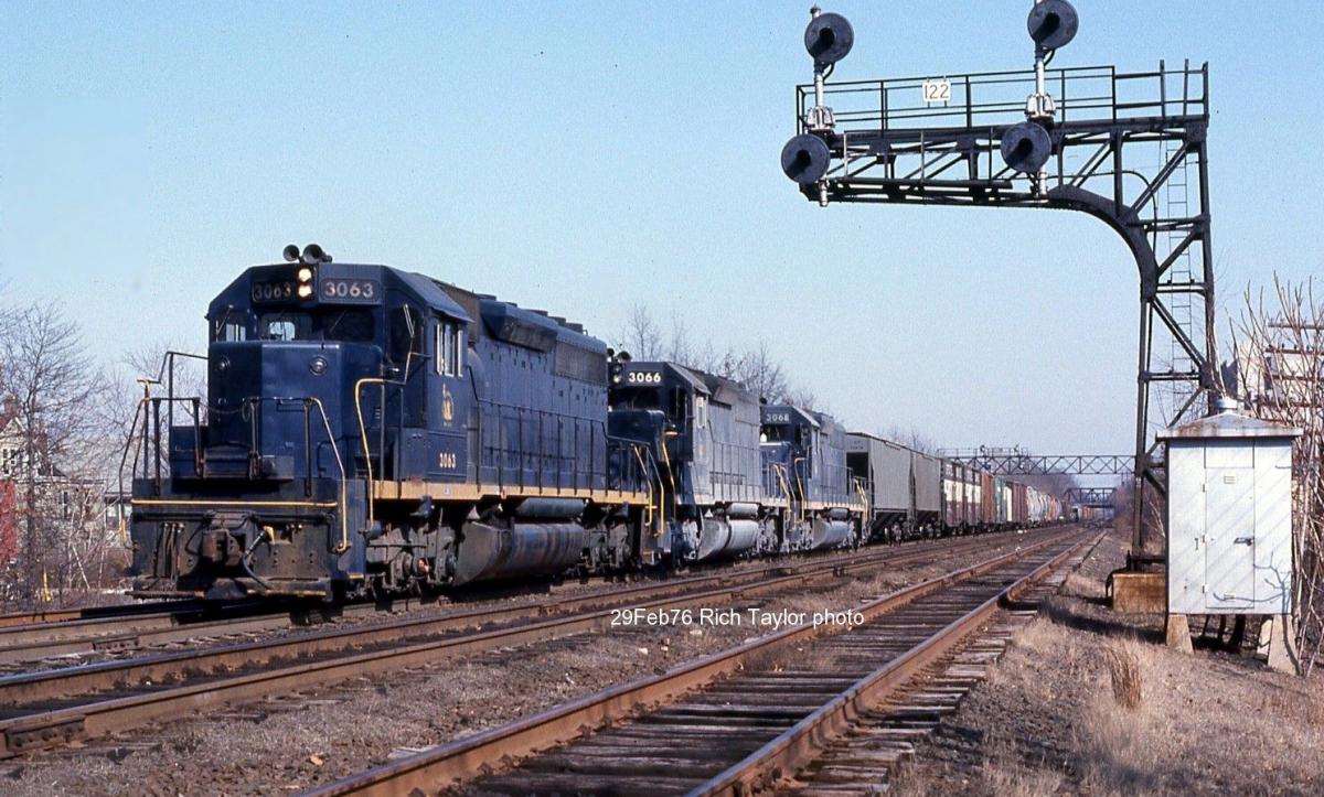 Central Railroad of New Jersey EMD SD40 3063 at Elizabeth, NJ - ARHS Digital Archive